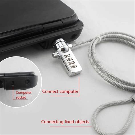 Newest 4 Digit Security Password Computer Lock Ant Vicedeal