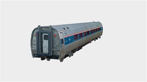 3d Amfleet Passenger Amtrak Ii Model