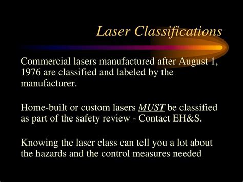 Ppt Laser Safety At Cornell Powerpoint Presentation Free Download