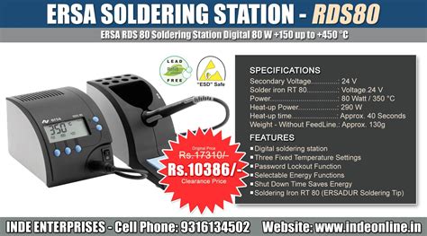 ERSA Soldering Station RDS80 | Station, Weller, Safe cleaning products