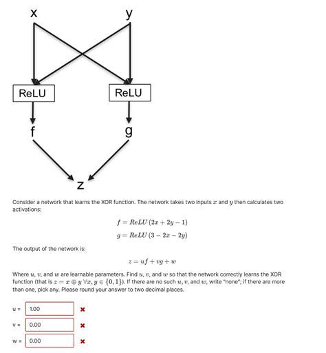 Solved Consider A Network That Learns The Xor Function The