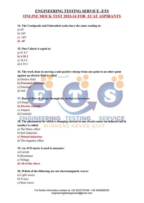 Engineering Testing Engineering Testing Service Ets