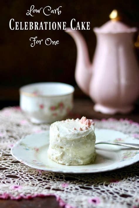 Low Carb Cake Celebration Cake Recipe For One Lowcarb Ology