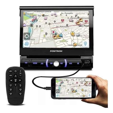 Dvd Player Pósitron Sp6330bt 1 Din 7 Retrátil Parcelamento Sem Juros