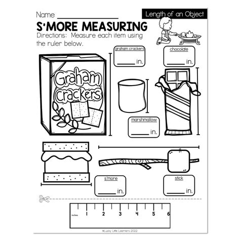 Fall Early Finishers 1st Grade Math Length Of An Object Smore