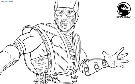 Desenhos De Sub Zero Para Colorir Wonder