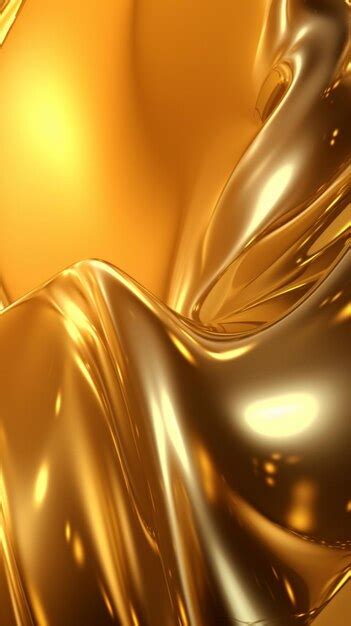 Premium Photo A Close Up Of A Shiny Gold Background With A Curve
