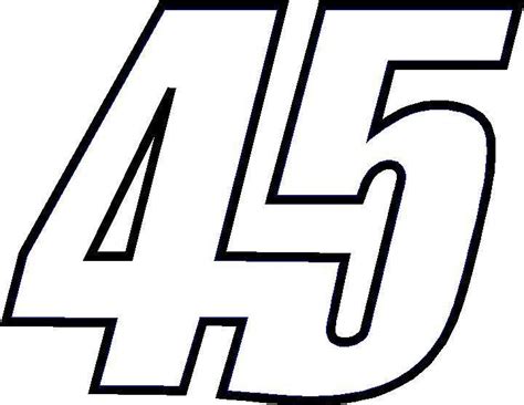 Printable Number 45