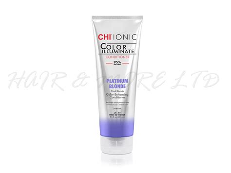 Chi Ionic Color Illuminate Conditioner 251ml Platinum Blonde Hair And More