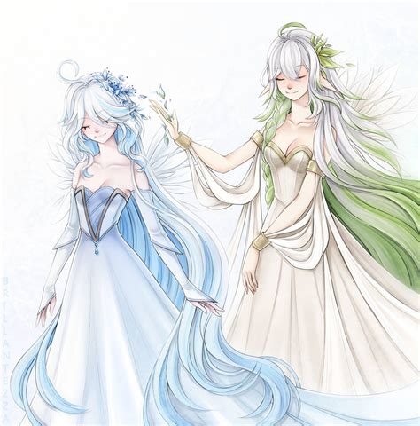 Focalors And Rukkhadevata By Brillantezza On Deviantart