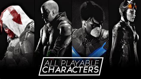 Batman Arkham Knight Playable Characters