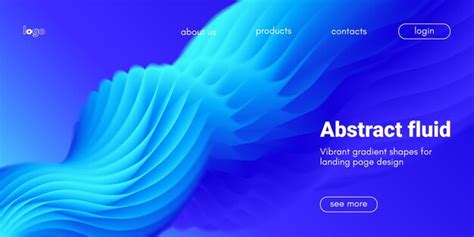 미래의 네온 배너에 대 한 그라데이션 유체 모양 추상 템플릿 프리미엄 벡터