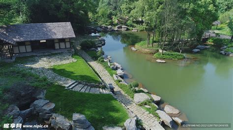 汨罗屈子园 饮马塘摄影图山水风景自然景观摄影图库昵图网
