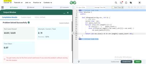 Ritu Raj On Linkedin Geekstreak 30dayschallenge Coding Pangrams Geeksforgeeks