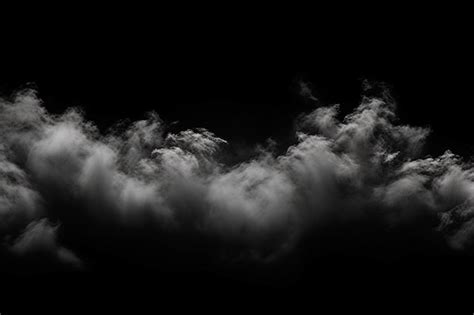 Premium Ai Image Photo Strange Cloud Isolated On Black Background