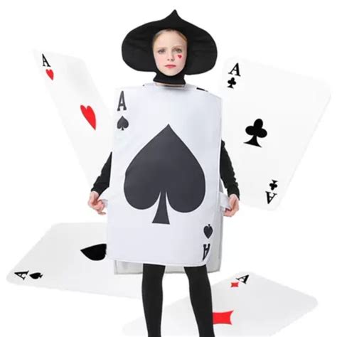 Jual Ace Of Spades Costume Playing Card Costume Alice Wonderland