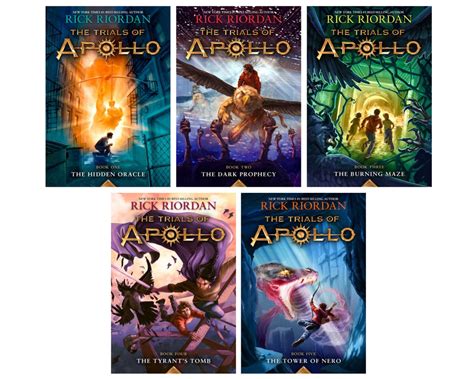Trials Of Apollo Fantasy Series By Rick Riordan Set Of Hardcover Books