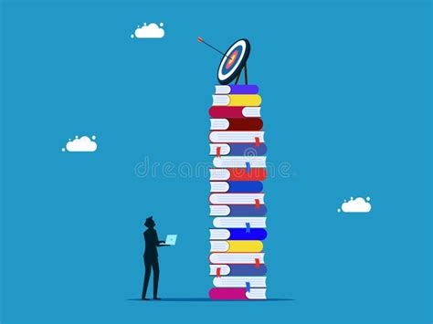 Finding A Goal Or Find The Meaning Of Life Businessman On Arrow