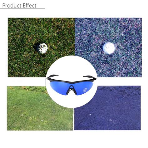 Men Women Retro Golf Ball Finder Glasses Blue Lens Grandado