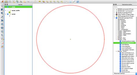 drawing points around circle in qgis geographic information systems
