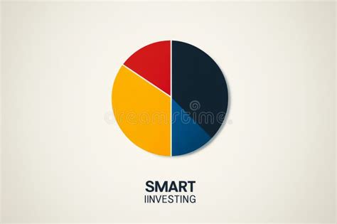 Minimalist Pie Chart For Investing Stock Illustration Illustration Of