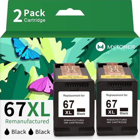 67xl Black Ink Cartridge Combo Packreplacement For Hp Ink