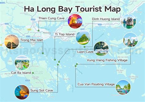 Ha Long Bay Vietnam Map Map Of Ha Long Bay And Cruise Map