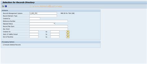Rmpsrecordlist Sap Tcode Records Directory