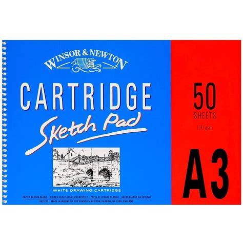 Winsor And Newton Cartridge Sketch Pad A3 110gsm 50p Art Cart