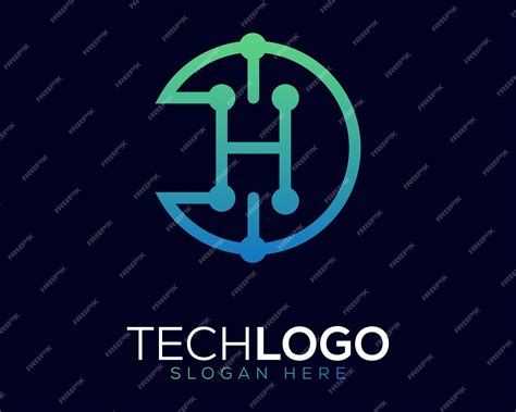 Premium Vector Vector Technology Letter H Logo Design Gradient Color