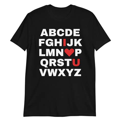 Ed Sheeran Abcd I Love U Alphabet T Shirt