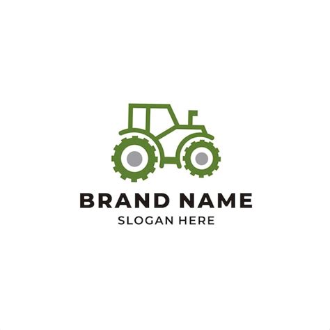 Rugged Green Tractor Logo For Farming Equipment Brand Jiffy Designs