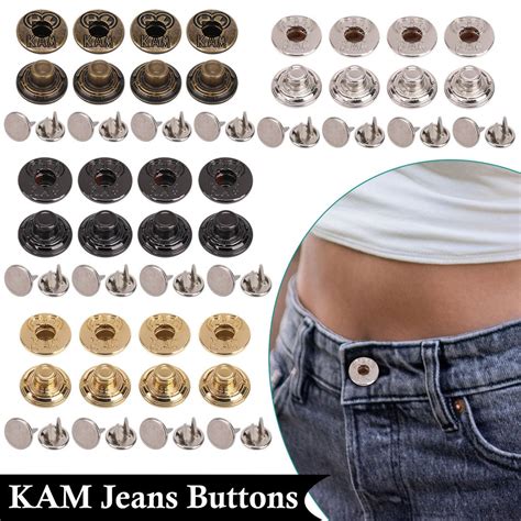 17mm Kam Jeans Button Jeans Tack Buttons No Sew Tack Buttons With