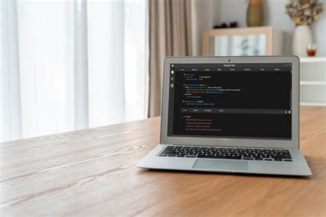 Premium Photo Software Development Programming On Computer Screen For