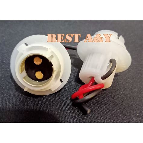 Jual Soket Socket Rumah Fitting Lampu Rem Stop 1157 Kaki 2 Motor Mobil