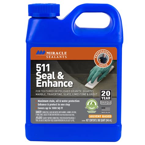 4 Pack Of 1 Qt Miracle Sealants 511 Anti Slip Formula Penetrating