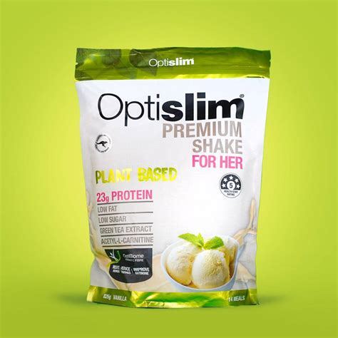Optislim For Her Plant Based Shake Vanilla 14 Meals