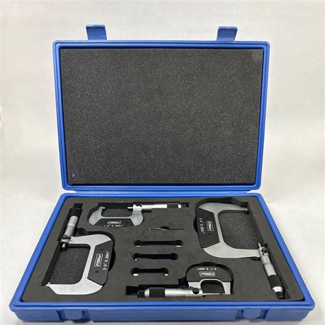 Fowler 0 4 Outside Micrometer Set 72 229 214 Shop Tool Swapper