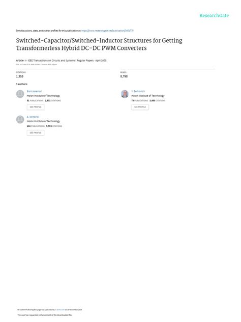 Switched Capacitorswitched Inductor Structures For Pdf Power