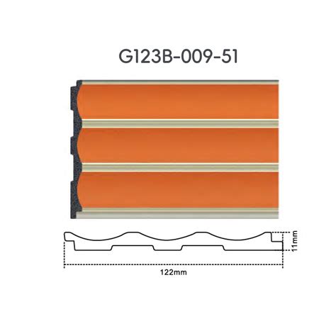 Auuan Guangdong Interior Decorative Polystyrene Plastic Material Fluted