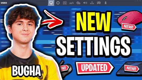 Bughas New Settings Best Fortnite Settings Youtube