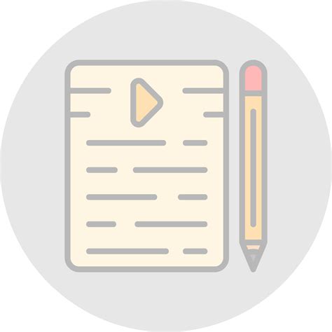 Script Writing Vector Icon Design 21244082 Vector Art At Vecteezy