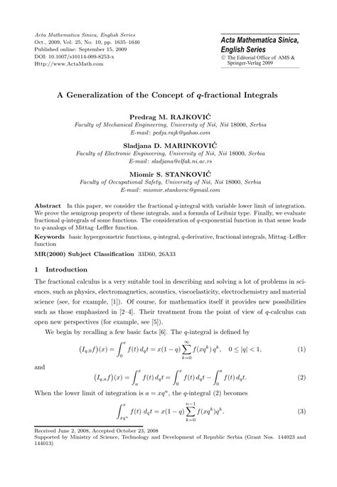 PDF A Generalization Of The Concept Of