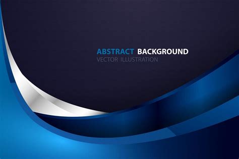 Abstract Blue Curve Overlap Background Modern Bright Gradient Art Backdrop Or Banner For