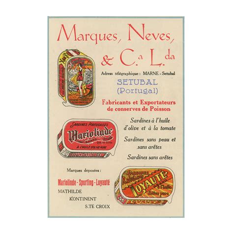 Marques Neves And Cª Setúbal Conservas De Portugal
