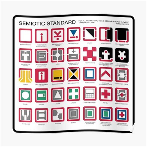 Alien Semiotic Standard Premium Matte Vertical Poster Sold By Irfan