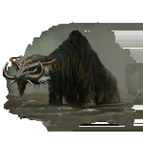 Catoblepas In Swamp Ttrpg Monstrosity Artwork Dscryb