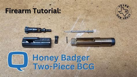 Firearm Tutorial How To Disassemble A Q Honey Badger Two Piece Bolt
