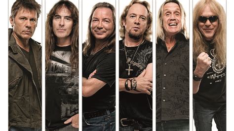 Iron Maiden Are L To R Bruce Dickinson Vocals Steve Harris Bass