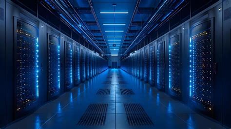 Modern Data Center And Cloud Networking In Cyber Security And Network Management Concept Cyber